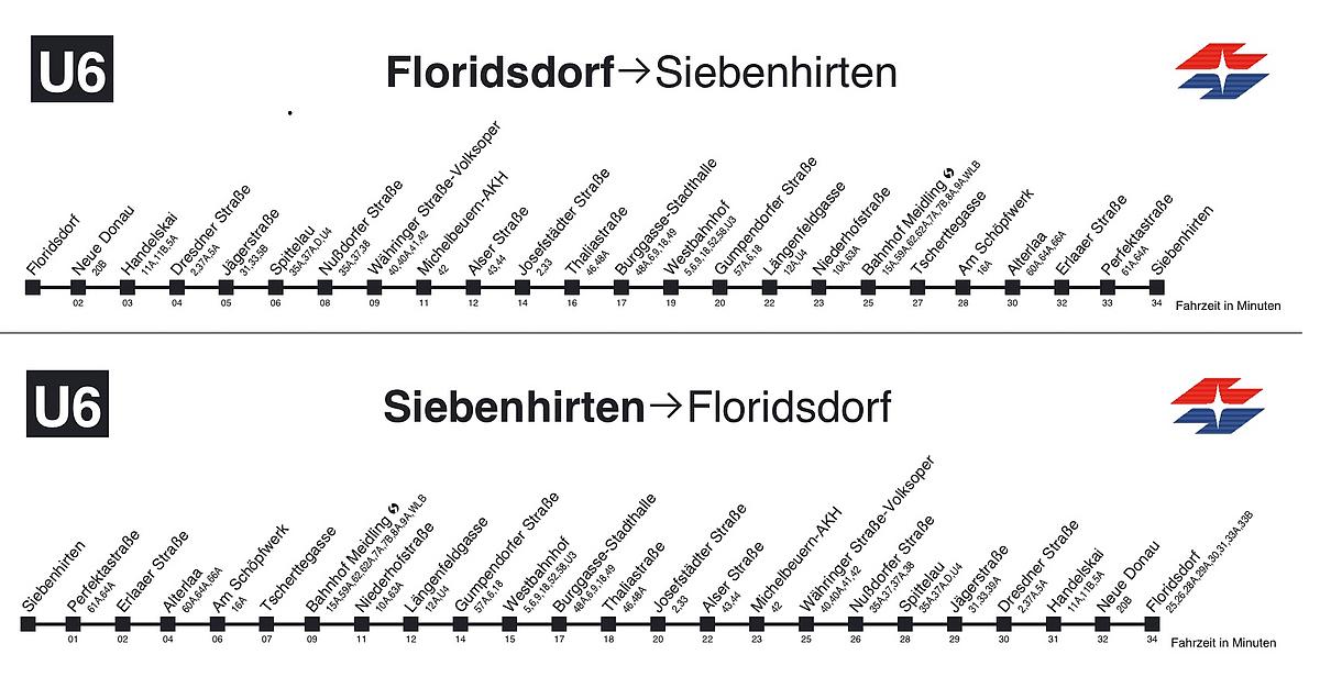 U6: Stationen und Fahrplan im Überblick